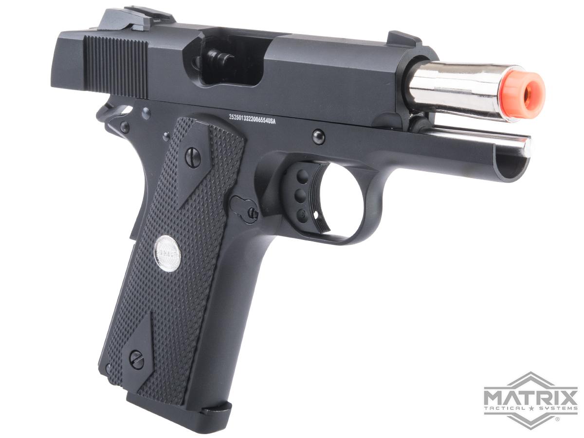 Matrix Compact 1911 Gas Blowback Airsoft Pistol (Model: Diamond Grips ...