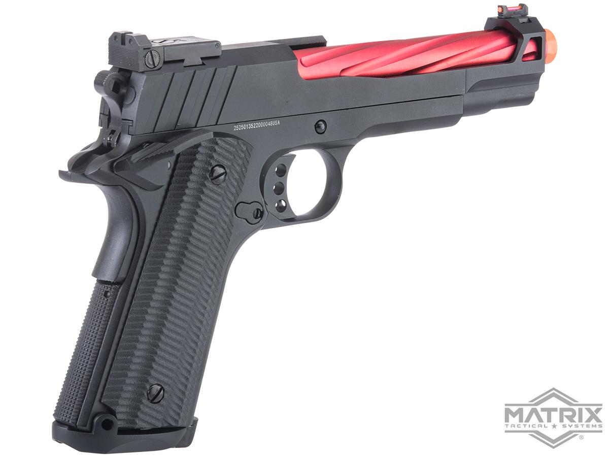 Matrix OTS .45 1911 Tactical Gas Blowback Airsoft Pistol w/ Carrying ...