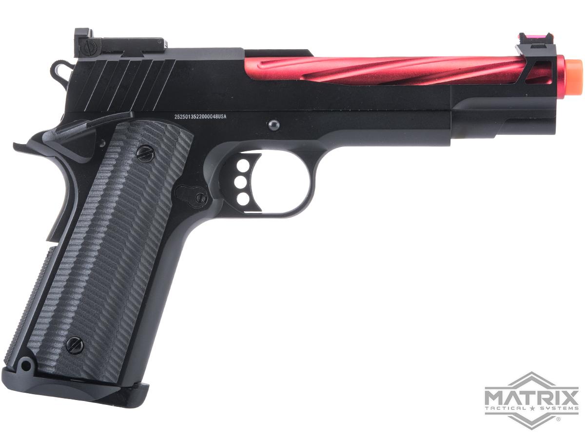 Matrix OTS .45 1911 Tactical Gas Blowback Airsoft Pistol w/ Carrying ...