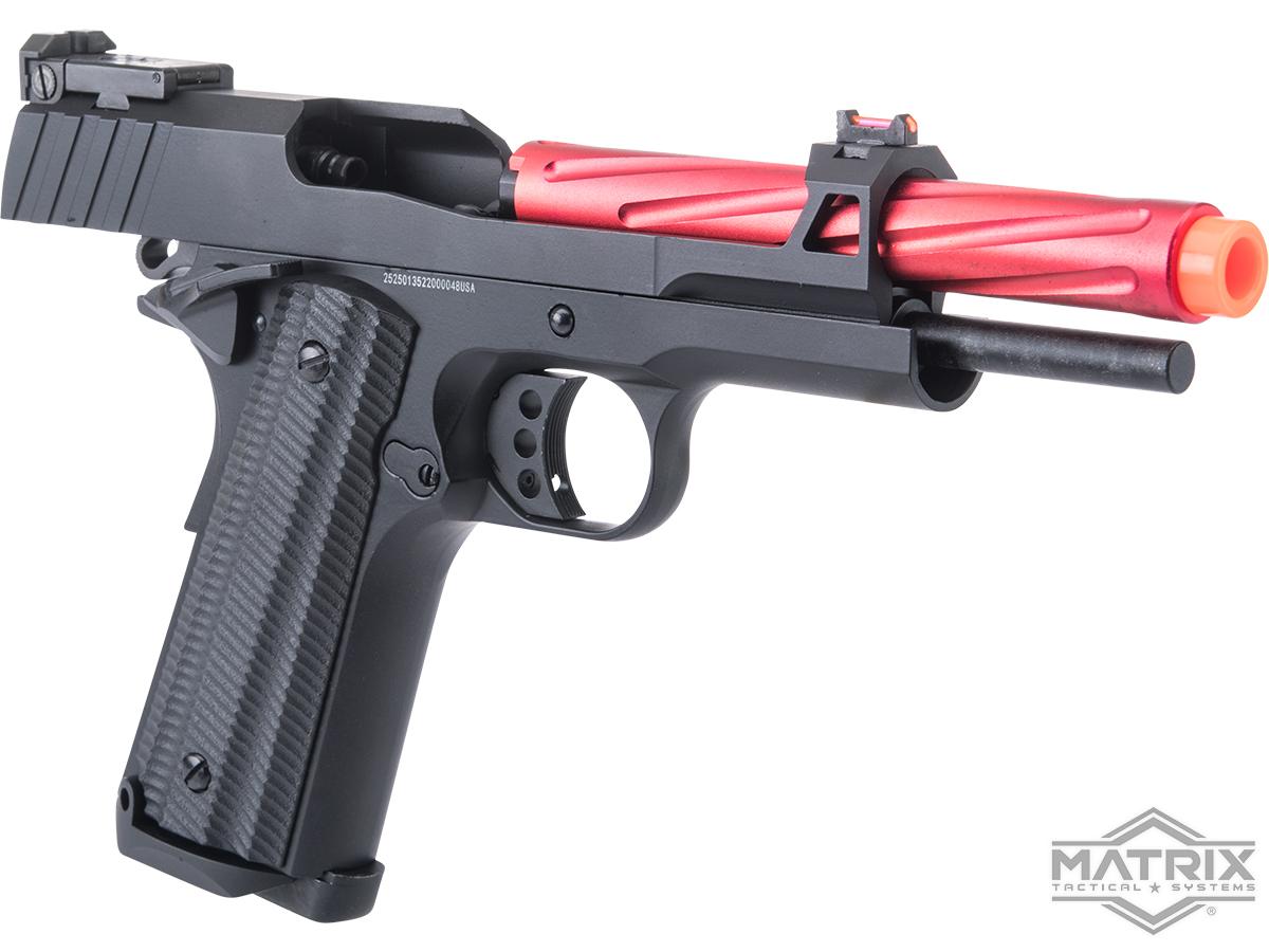 Matrix OTS .45 1911 Tactical Gas Blowback Airsoft Pistol w/ Carrying ...