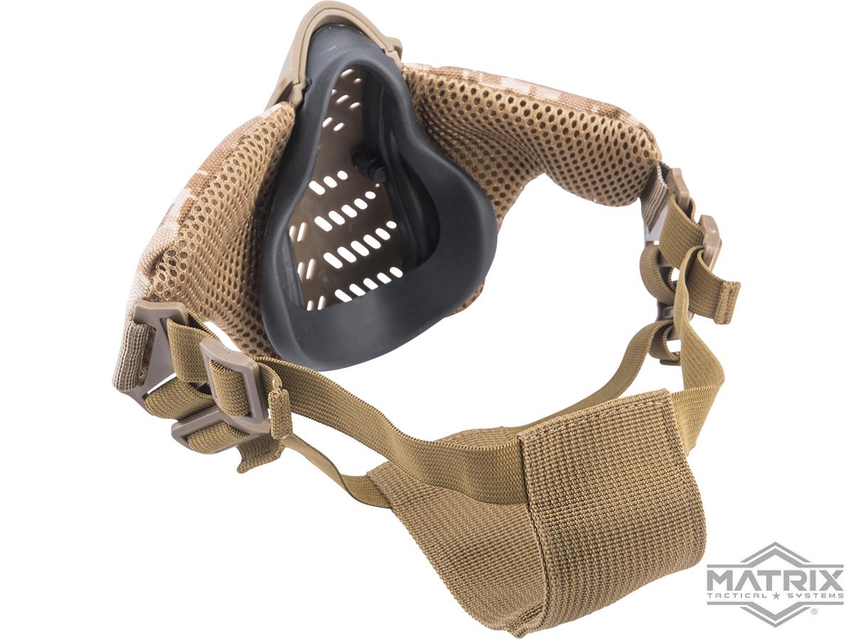 Matrix Low Profile Tactical Padded Lower Half Face Mask (Color: AOR1 ...