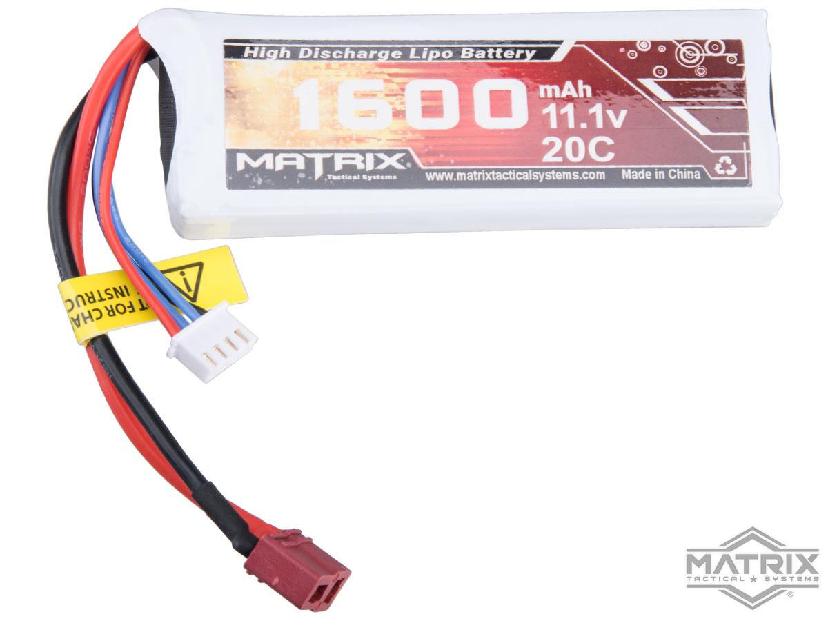 Matrix High Performance 11.1V Brick Type Airsoft LiPo Battery (Model ...