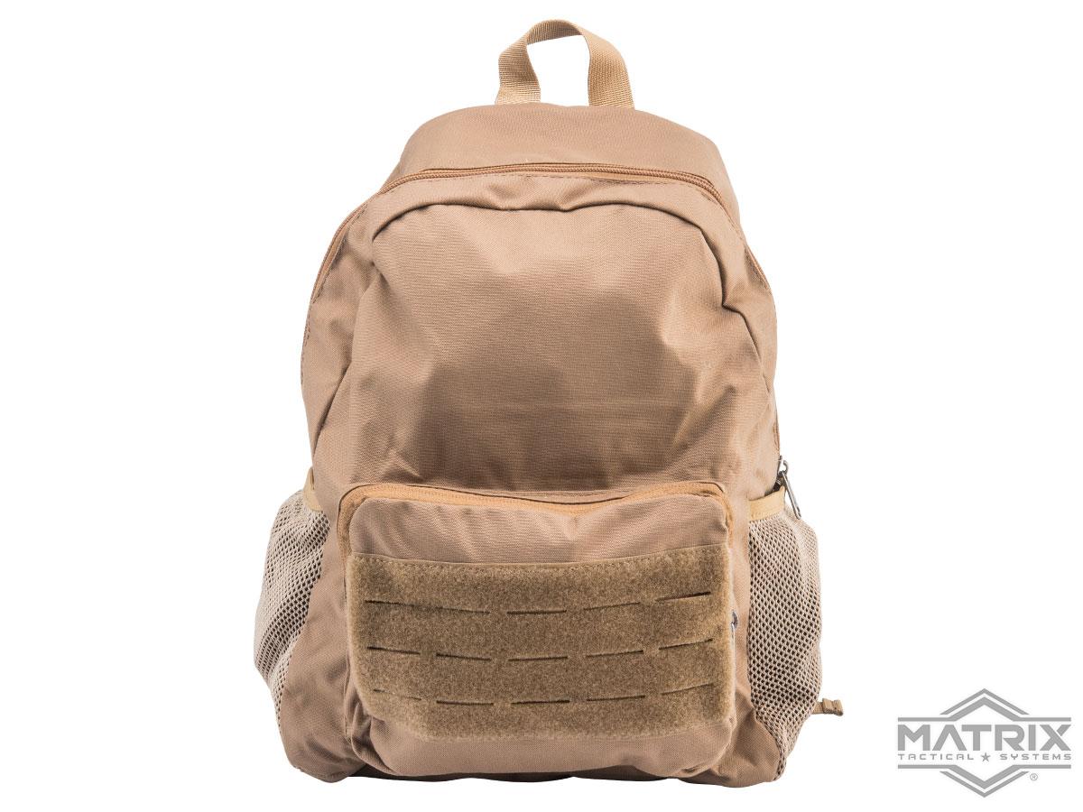 Matrix Tactical Foldable Shrink Backpack (Color: Coyote), Tactical Gear ...