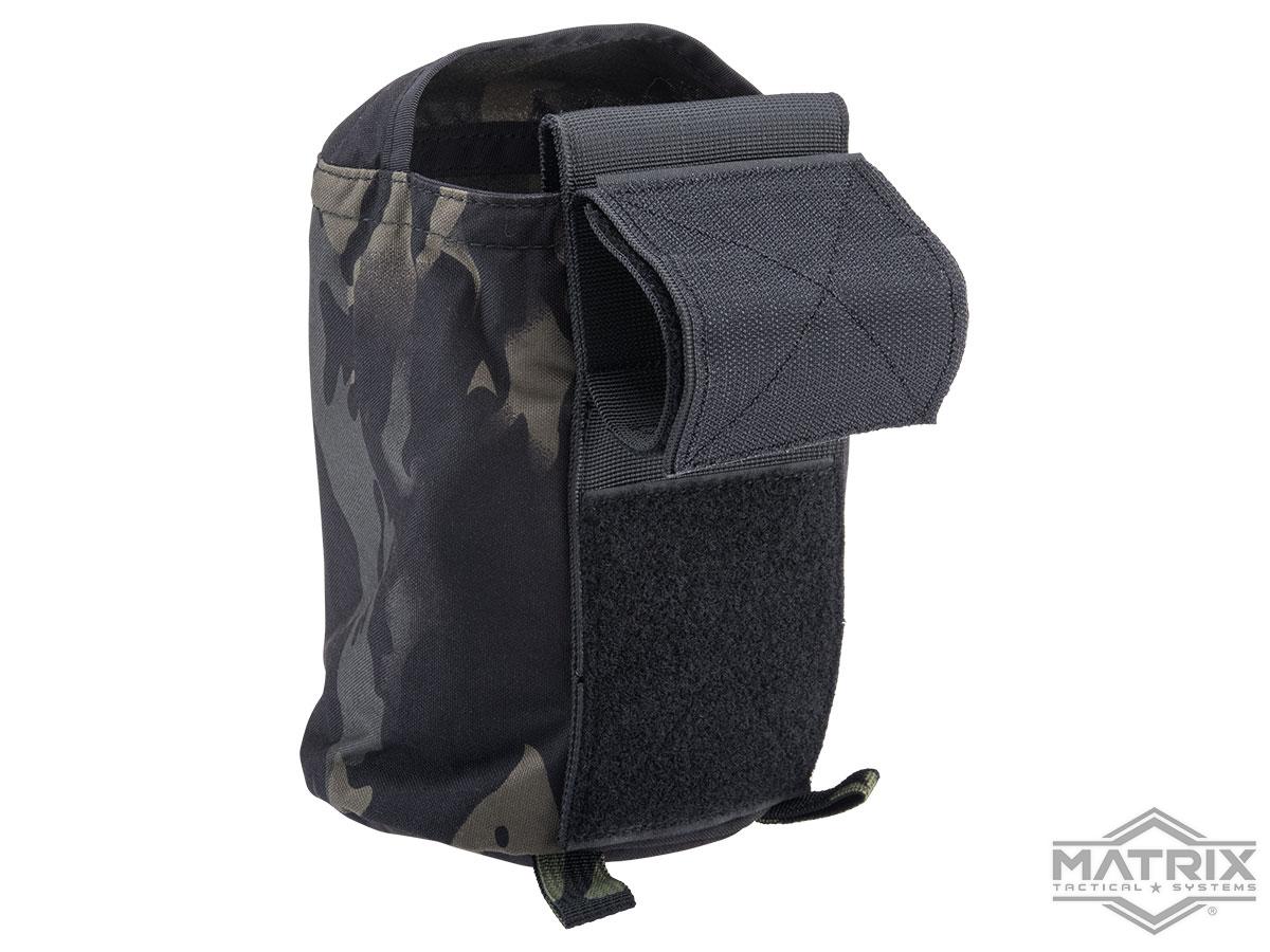 Matrix Tactical Foldable Dump Pouch (Color: Black Multicam), Tactical ...