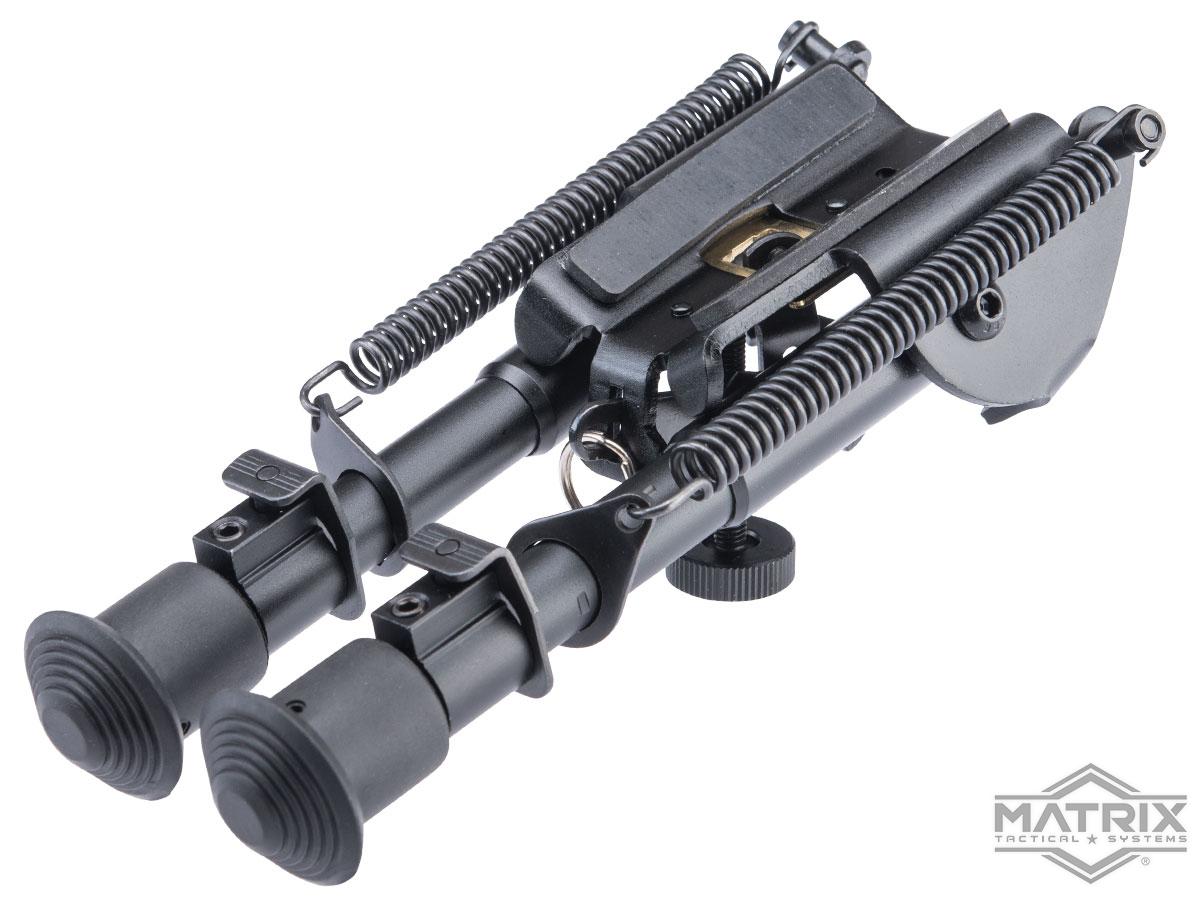 Matrix 6"-9" Retractable Harris Type Bipod w/ Swivel Lock and RIS ...