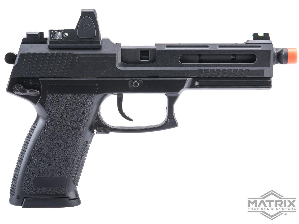 Matrix Custom Falcon Beta Gas Blowback Airsoft GBB Pistol w/ CNC RMR ...