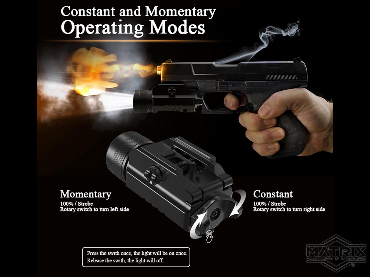 Matrix Max-Luminous Weapon Mount Combat Flashlight (Model: G1102 900 Lumen), Accessories & Parts ...