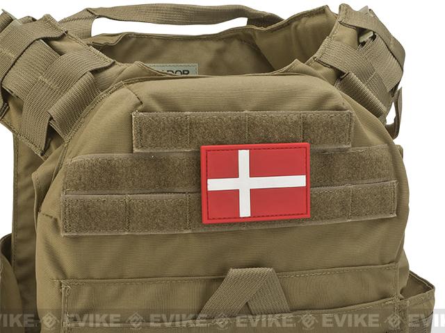 Matrix Country Flag Series PVC Morale Patch (Country: Denmark), Tactical Gear/Apparel, Patches ...