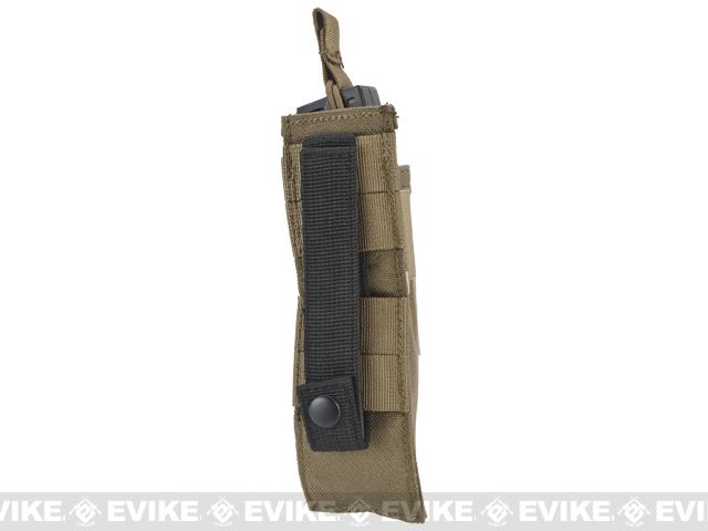 Matrix Airsoft SMG Single Magazine MOLLE Pouch (Color: Coyote Brown ...