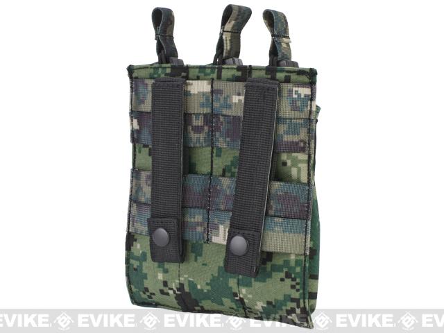 Matrix Airsoft SMG Triple Magazine MOLLE Pouch (Color: Digital Woodland ...