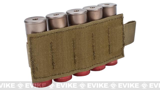 Matrix 5rd Shotgun Shell Holder w/ Hook Backing (Color: Coyote Brown ...