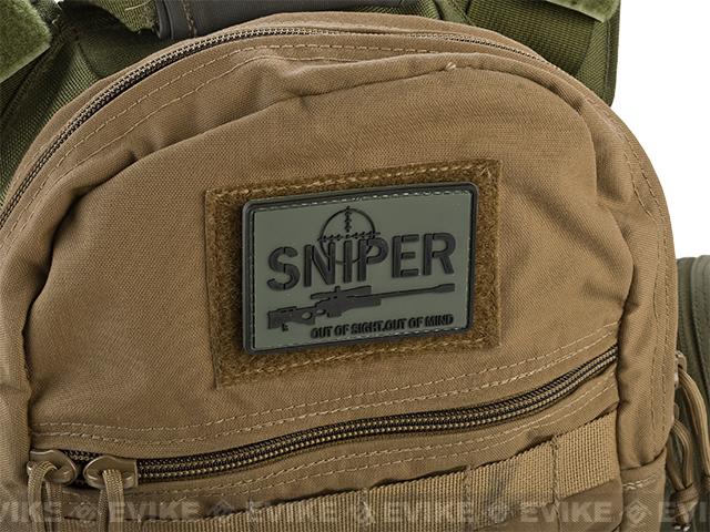 PVC Hook and Loop IFF Patch - "Sniper: Out Of Sight. Out Of Mind ...
