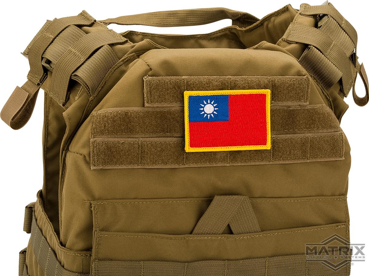 Matrix Country Flag Series Embroidered Morale Patch (Country: Taiwan), Tactical Gear/Apparel ...