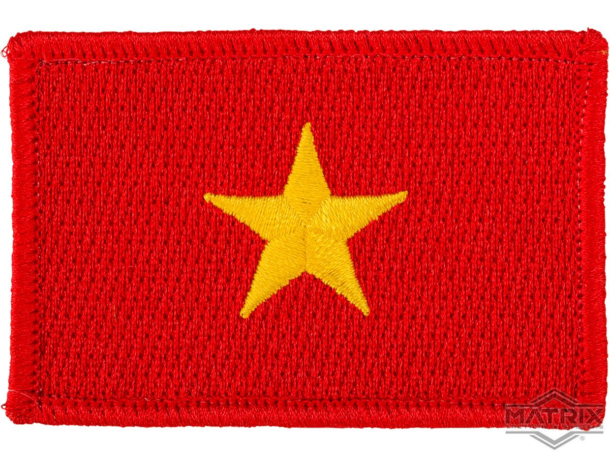 Matrix Country Flag Series Embroidered Morale Patch (Country: Vietnam), Tactical Gear/Apparel ...