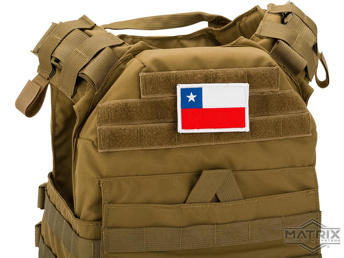 Matrix Country Flag Series Embroidered Morale Patch (Country: Chile), Tactical Gear/Apparel ...