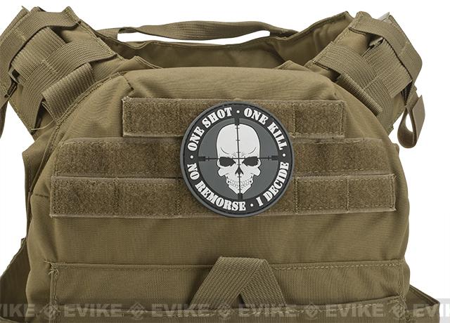 "One Shot, One Kill" PVC Morale Patch, Tactical Gear/Apparel, Patches ...