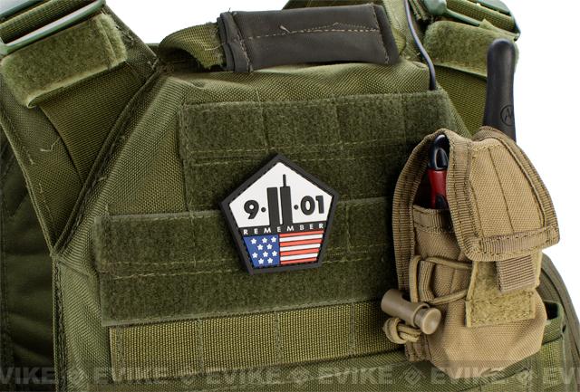 Remember 9-11 PVC Hook and Loop Morale Patch, Tactical Gear/Apparel ...