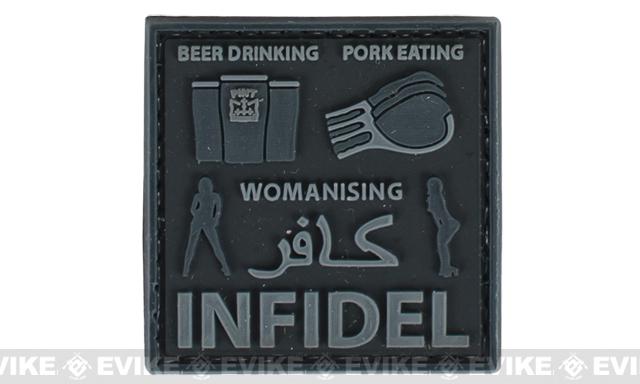 Very Tactical "Beer Drinking, Pork Eating, Womanizing Infidel" PVC Hook ...