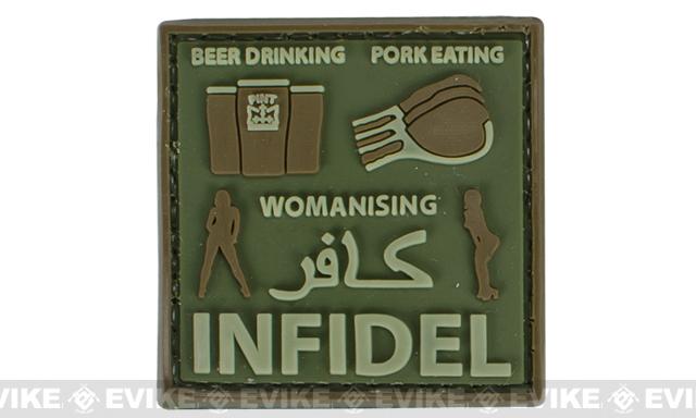Very Tactical "Beer Drinking, Pork Eating, Womanizing Infidel" PVC Hook ...