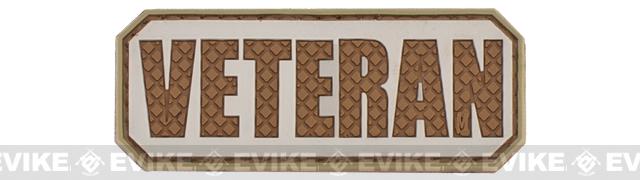 Matrix "Veteran" PVC Hook and Loop IFF Morale Patch - Desert, Tactical Gear/Apparel, Patches ...