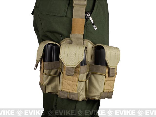 Matrix Triple Magazine Quick Draw Hard Shell Drop Leg Pouch - Black ...