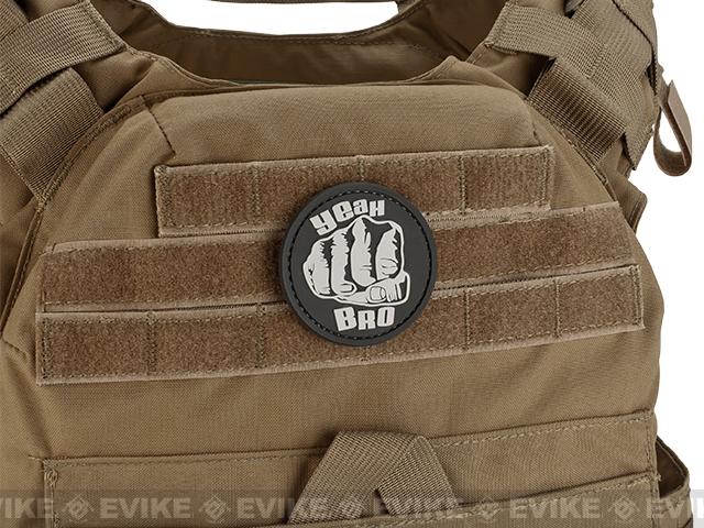 Rubberized PVC "Yeah Bro" Tactical Patch - Black, Tactical Gear/Apparel ...