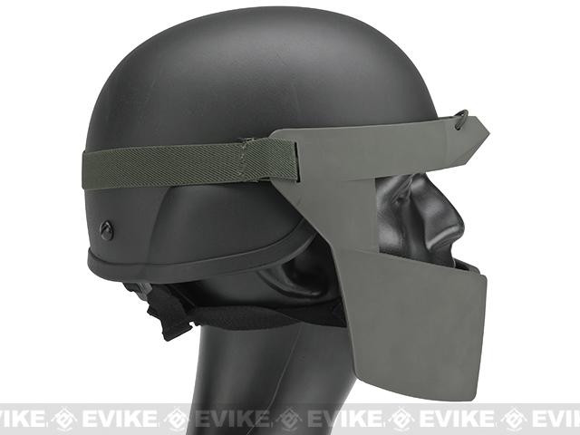 Matrix Spartan Tactical Face Protector (Color: Foliage Green), Tactical ...