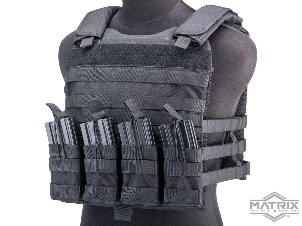 Matrix Modular Plate Carrier w/ Integrated Magazine Pouches and Skeletonized Cummerbund (Color ...