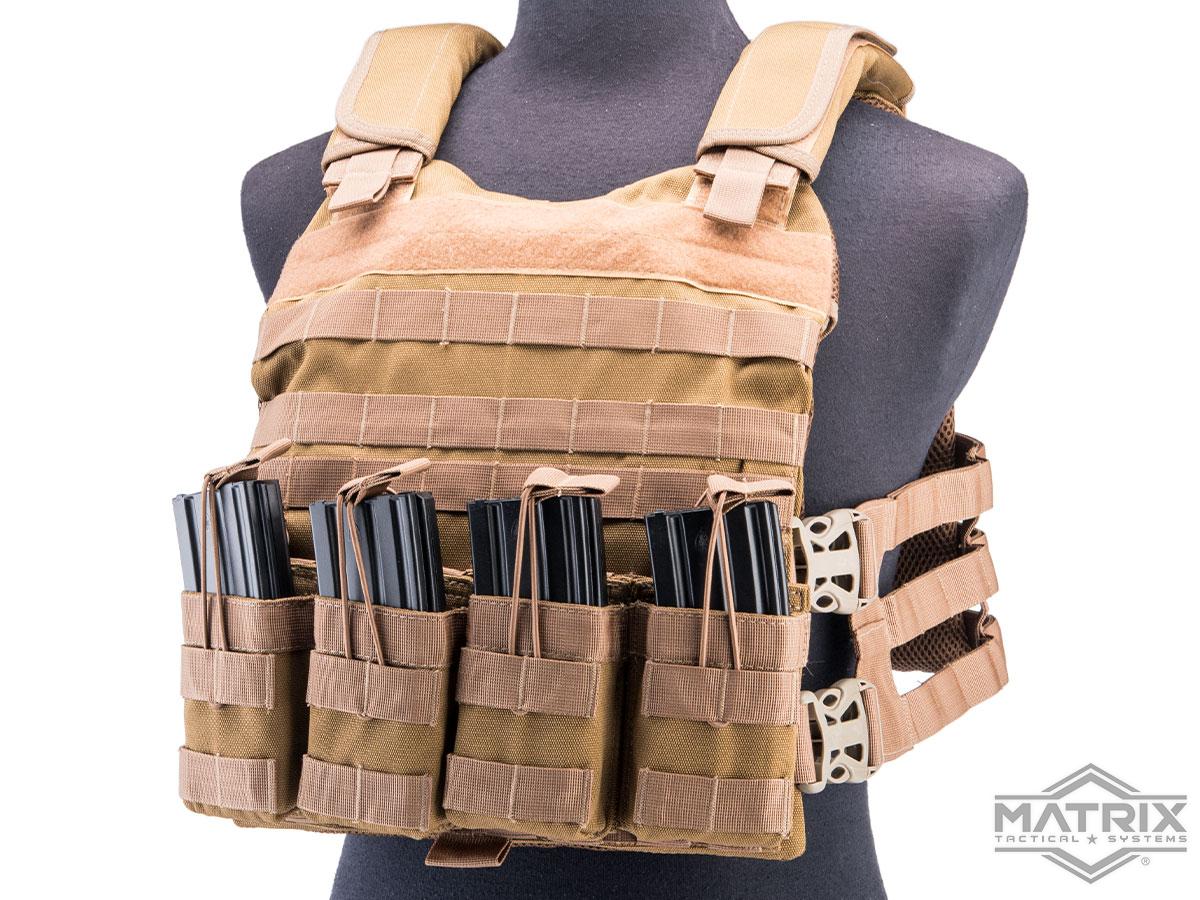 Matrix Modular Plate Carrier V2 w/ Integrated Magazine Pouches and Skeletonized Cummerbund ...