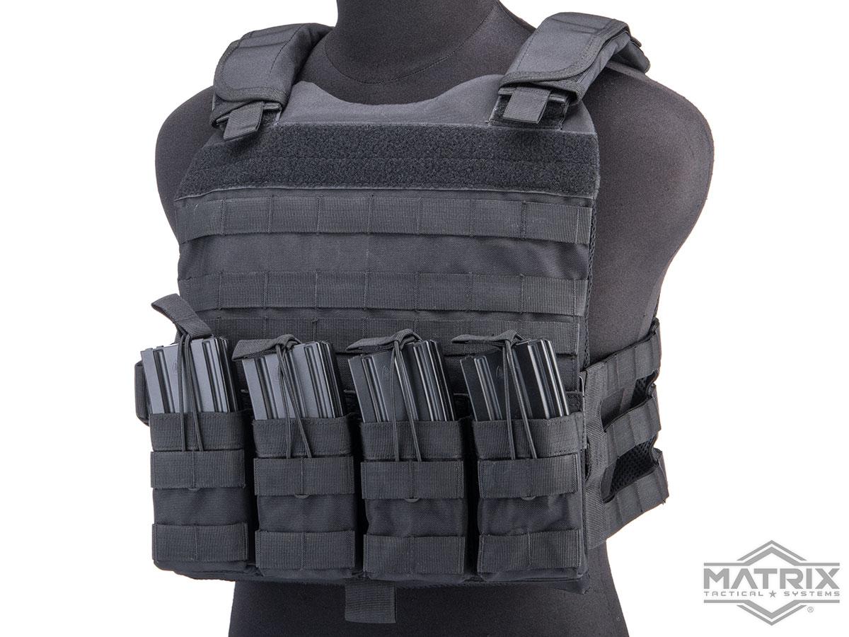 Matrix Modular Plate Carrier V2 w/ Integrated Magazine Pouches and Skeletonized Cummerbund ...