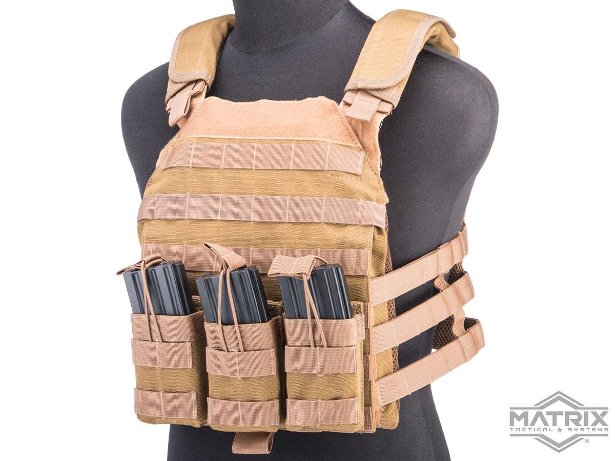 Matrix Light Plate Carrier w/ Integrated Magazine Pouches and Skeletonized Cummerbund (Color ...