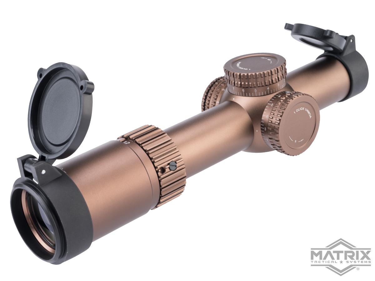 Matrix EOS 1.2-6X24 Tactical Rifle Scope by T-Eagle (Color: Bronze ...