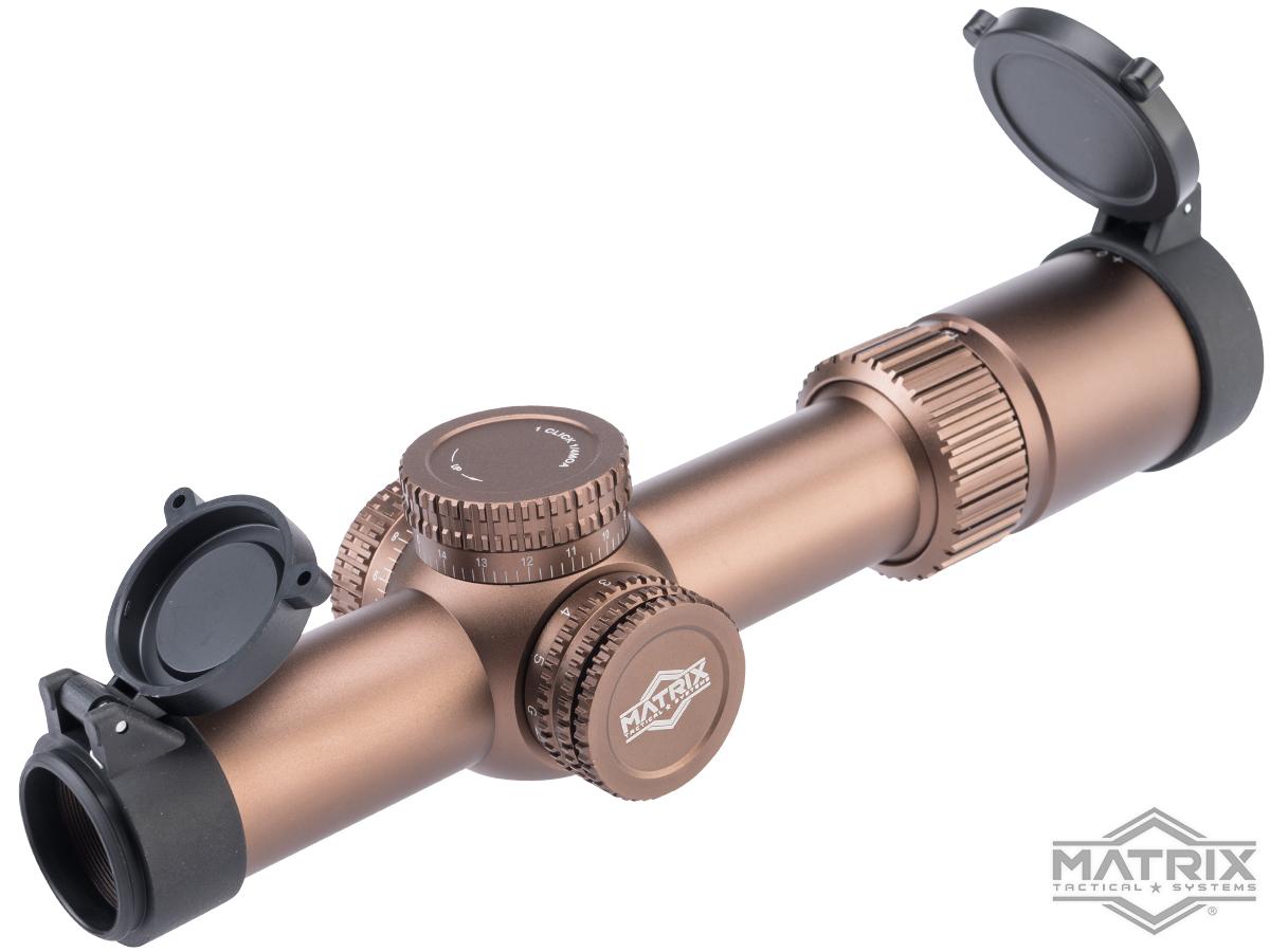 Matrix EOS 1.2-6X24 Tactical Rifle Scope by T-Eagle (Color: Bronze ...