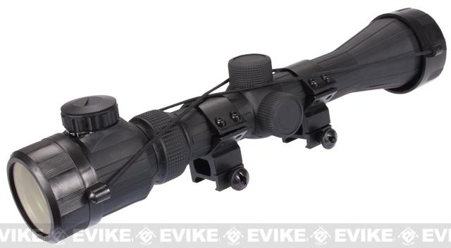 Matrix Rubber Armored 3-9x40 Illuminated Scope w/ Scope Rings ...