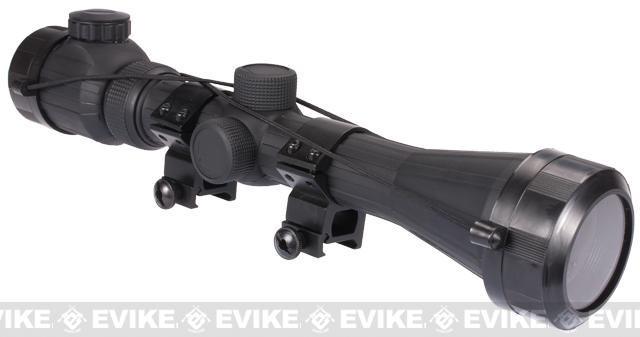 Matrix Rubber Armored 3-9x40 Illuminated Scope w/ Scope Rings ...
