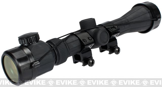 Matrix Rubber Armored 3-9x40 Illuminated Scope w/ Scope Rings ...