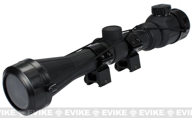 Matrix Rubber Armored 3-9x40 Illuminated Scope w/ Scope Rings ...