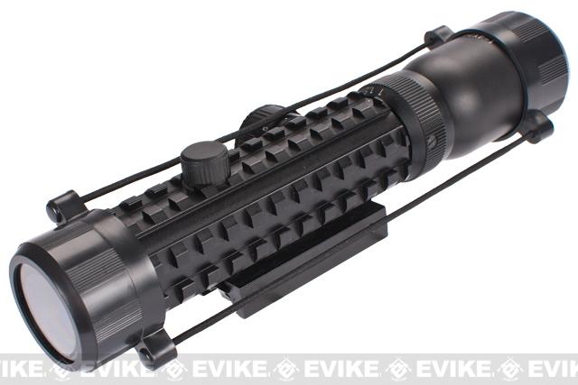 Matrix Tri-Rail 1-4x24 Real Steel Rifle Scope with Long Eye Relief ...