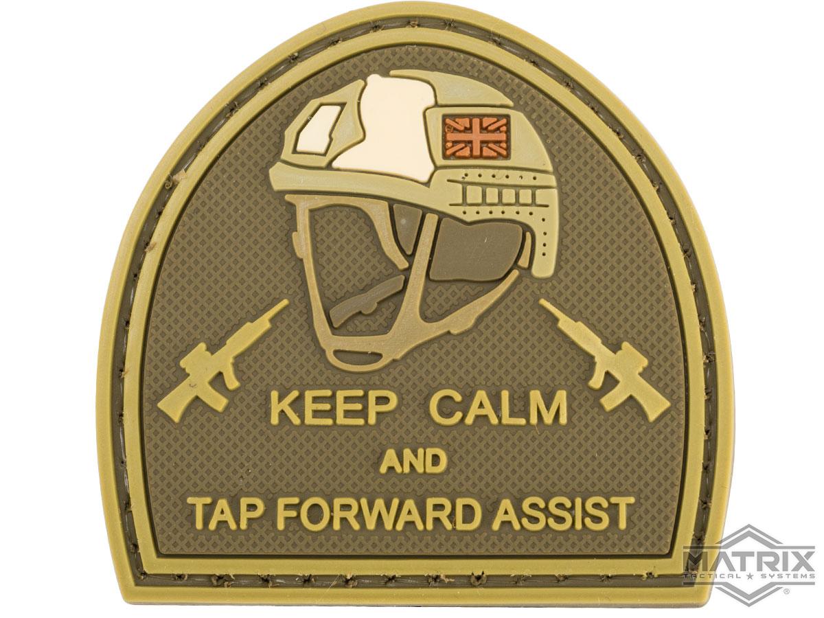 Matrix "Keep Calm" PVC Morale Patch (Color: Tan), Tactical Gear/Apparel ...