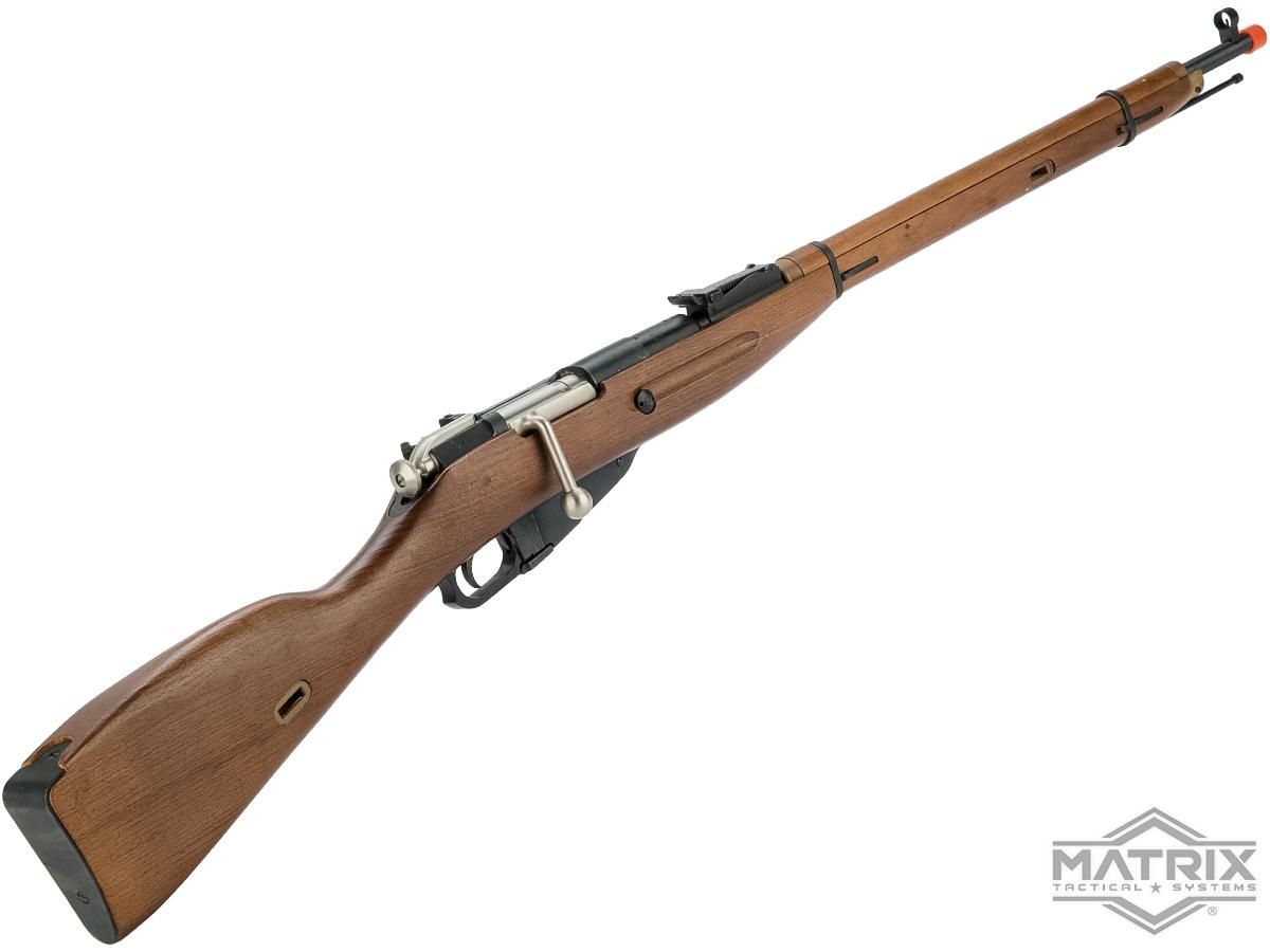 Matrix Mosin Nagant Gas Powered Bolt Action Airsoft Rifle (Model: Steel ...