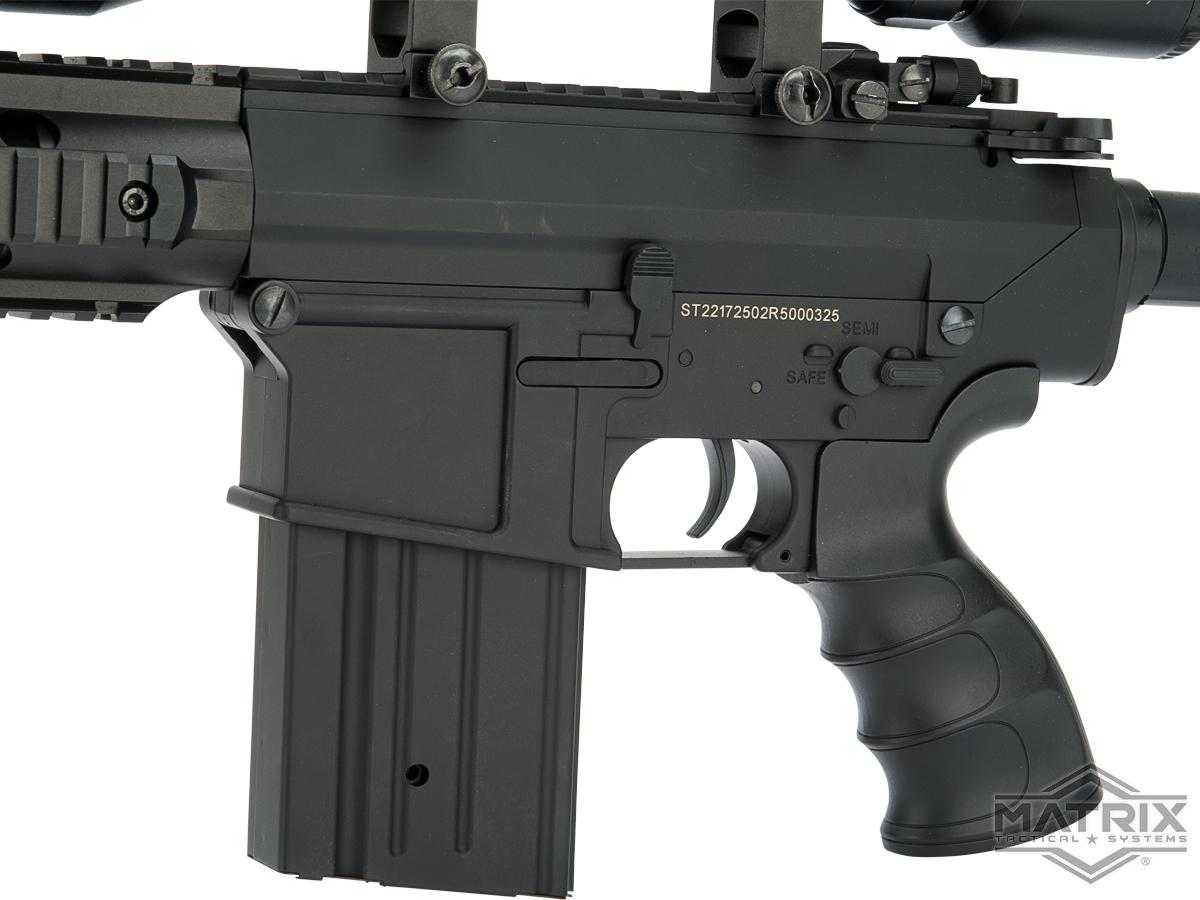 Matrix Full Size SR25-K Precision Rifle Airsoft AEG (Model: Polymer ...
