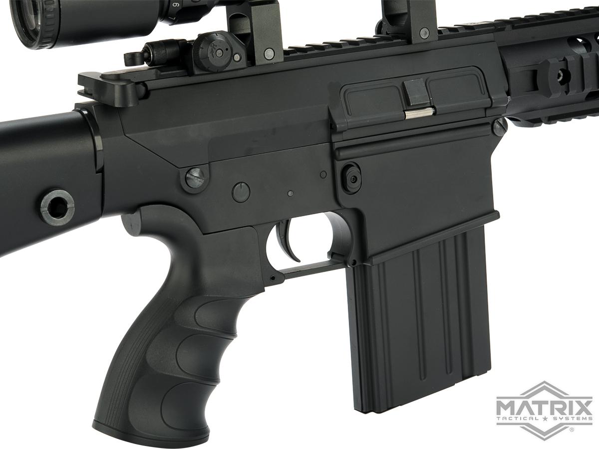 Matrix Full Size SR25 Precision Rifle Airsoft AEG (Model: Polymer ...