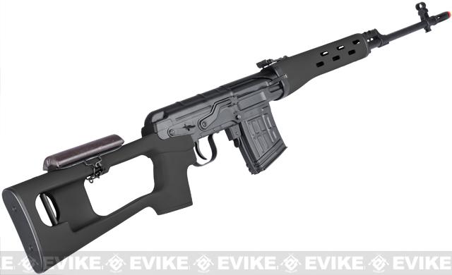 Matrix SVD II Dragunov Bolt Action Airsoft Sniper Rifle (Color: Stealth ...