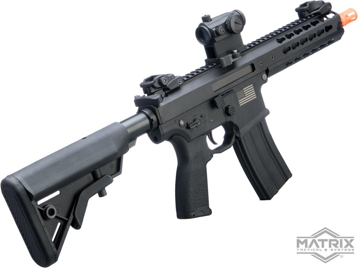 Matrix Warlord Modular Airsoft AEG (Model: B / SBR / Black), Airsoft ...