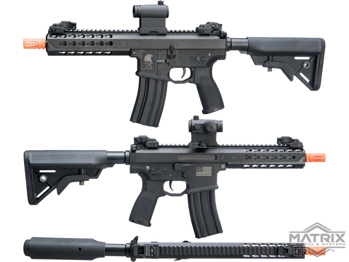 Matrix Warlord Modular Airsoft AEG (Model: B / SBR / Black), Airsoft ...