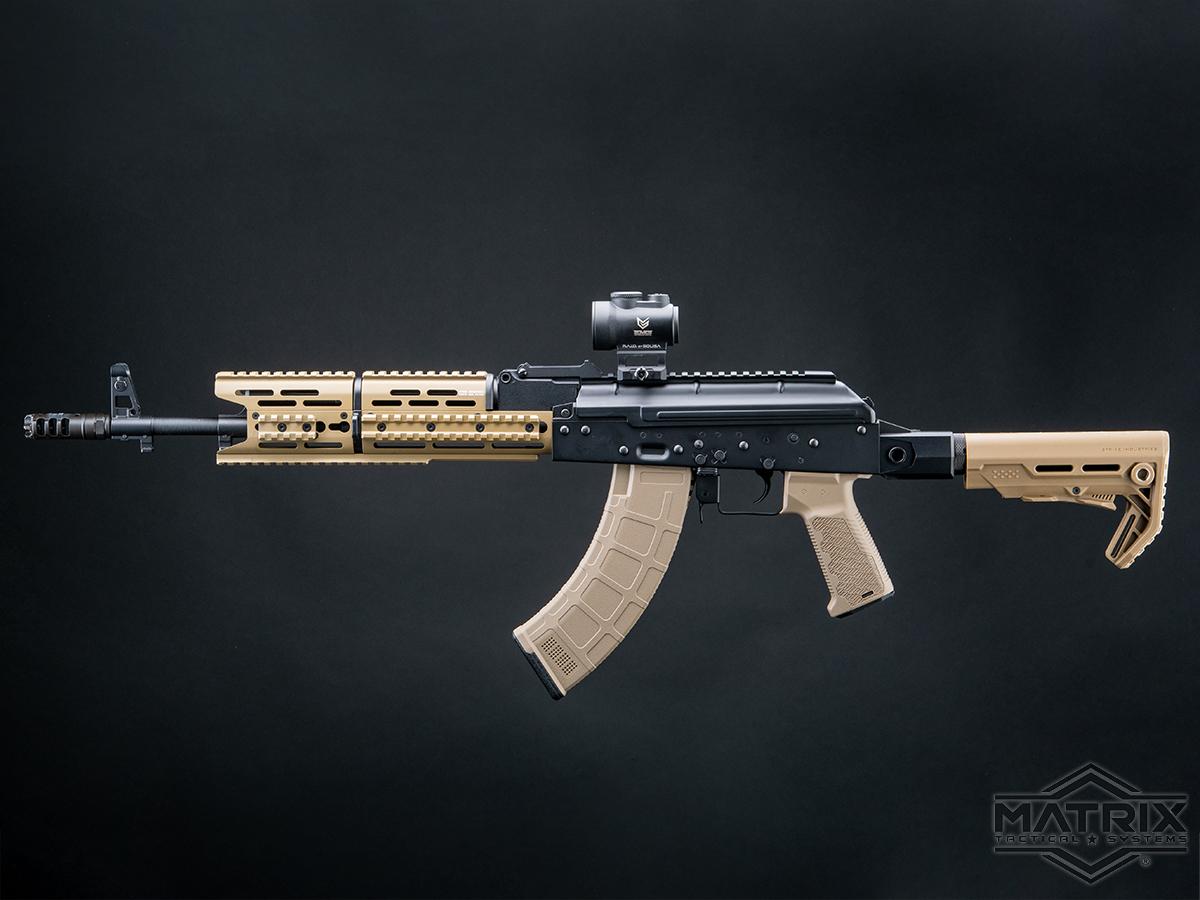 Strike Industries TRAX AK74 Stamped Steel Airsoft AEG Rifle w/ Folding ...