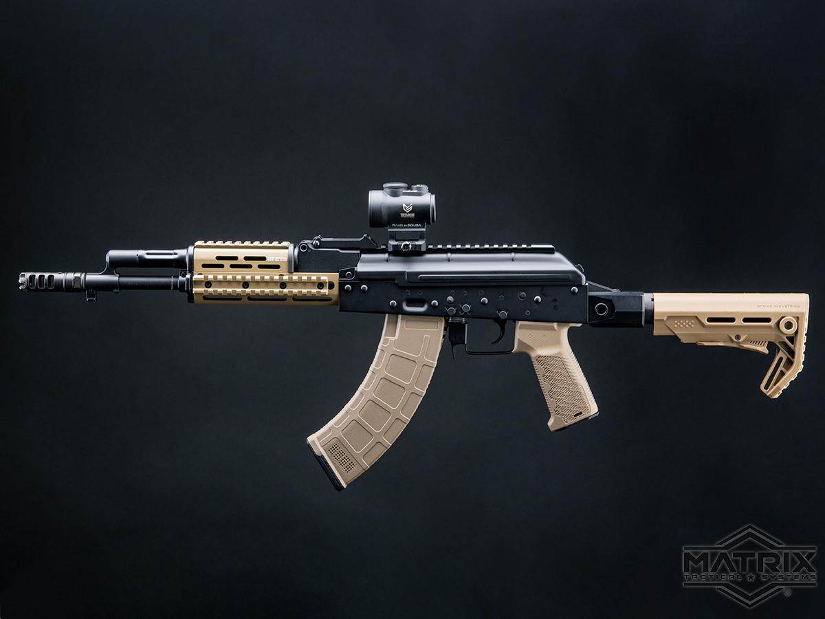 Strike Industries TRAX AK74 Stamped Steel Airsoft AEG Rifle w/ Folding ...