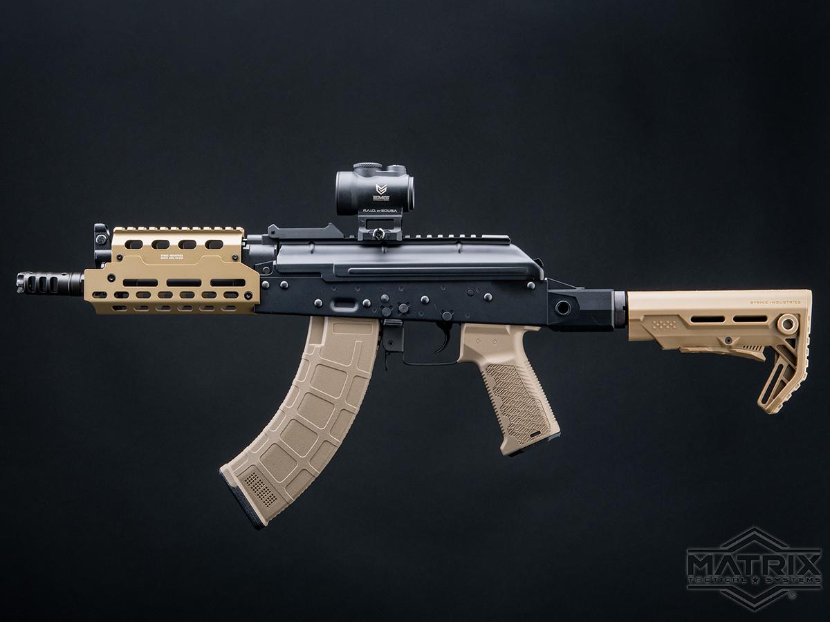 Strike Industries TRAX AK74 Stamped Steel Airsoft AEG Rifle w/ Folding ...