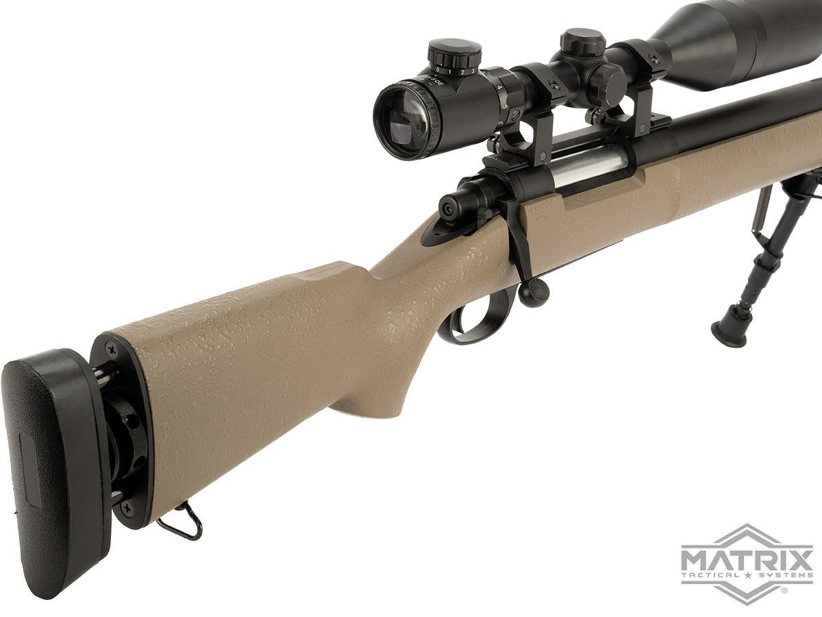 Snow Wolf US Army Style M24 Airsoft Bolt Action Scout Sniper Rifle w ...