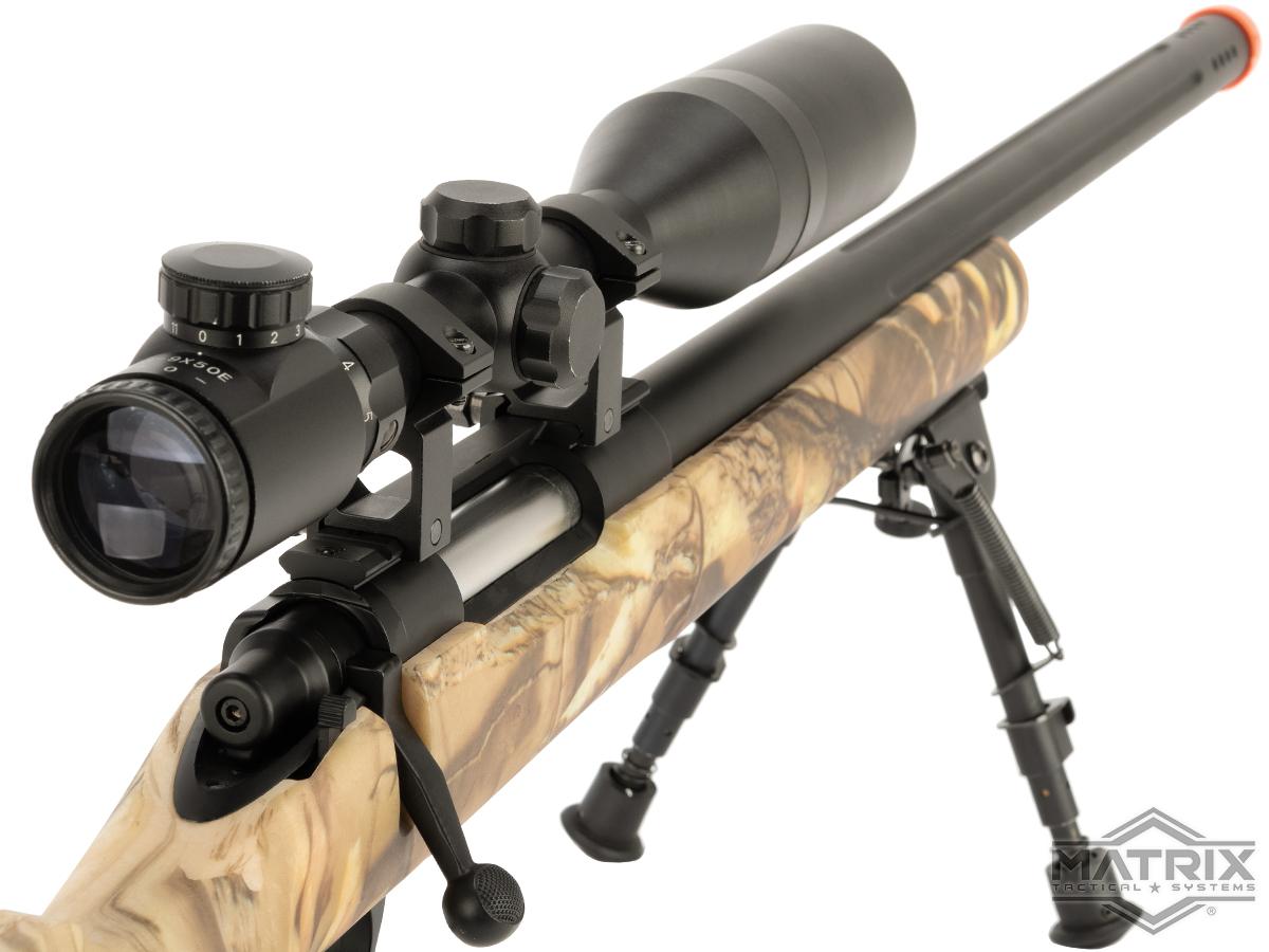 Snow Wolf US Army Style M24 Airsoft Bolt Action Scout Sniper Rifle w ...